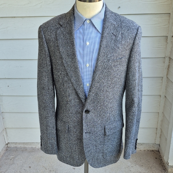 J. Crew | Suits & Blazers | J Crew Ludlow Grey Herringbone Tweed Moon ...
